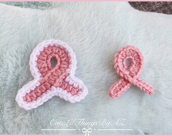 Crochet Pink Ribbon - Etsy