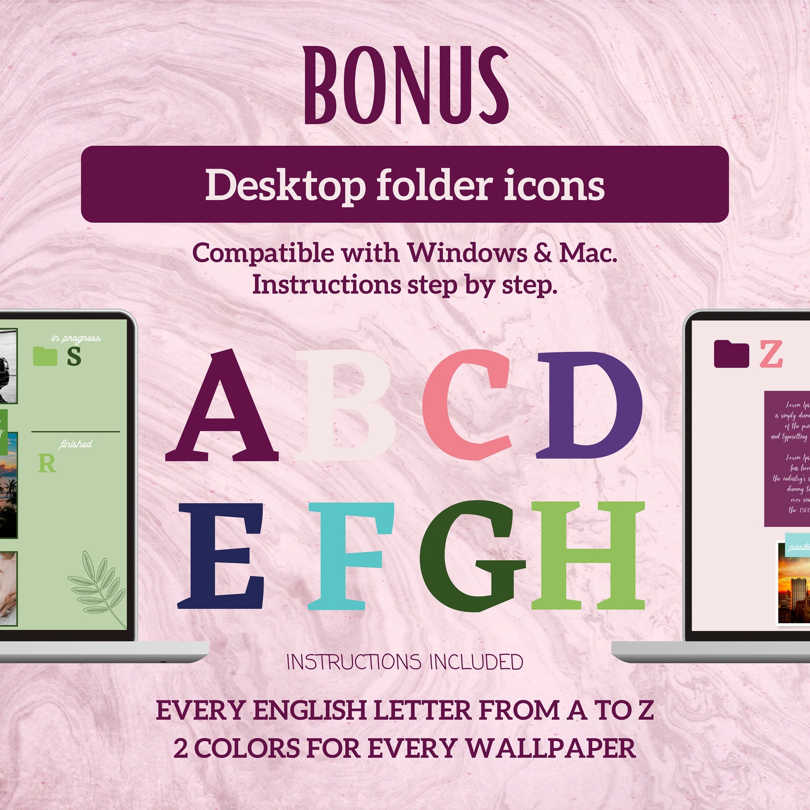 VISION BOARD Desktop & Phone Wallpaper Screensaver | Canva Template ...