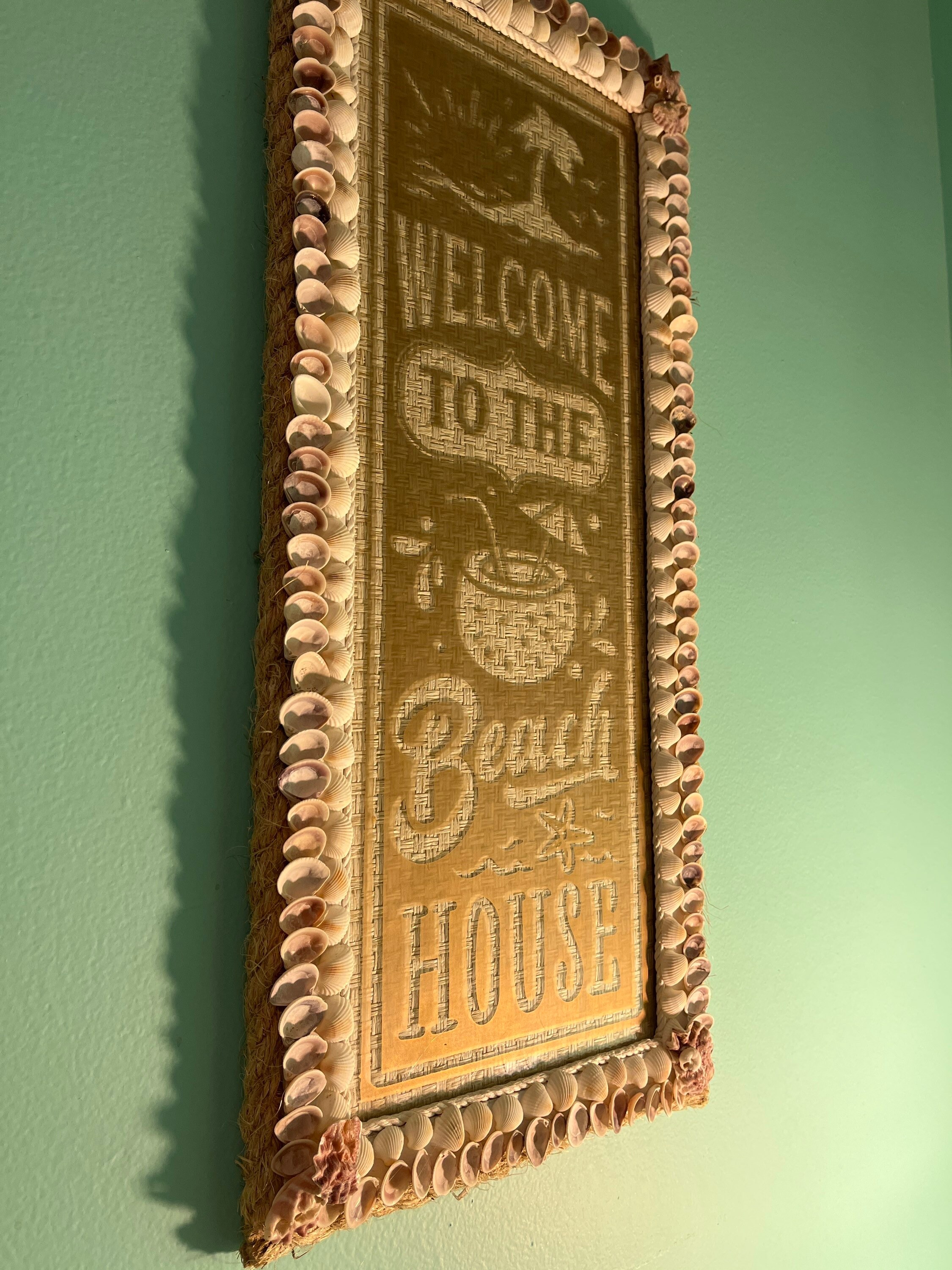 Etched Beach House Welcome Sign #1 Nautical Decor - Etsy