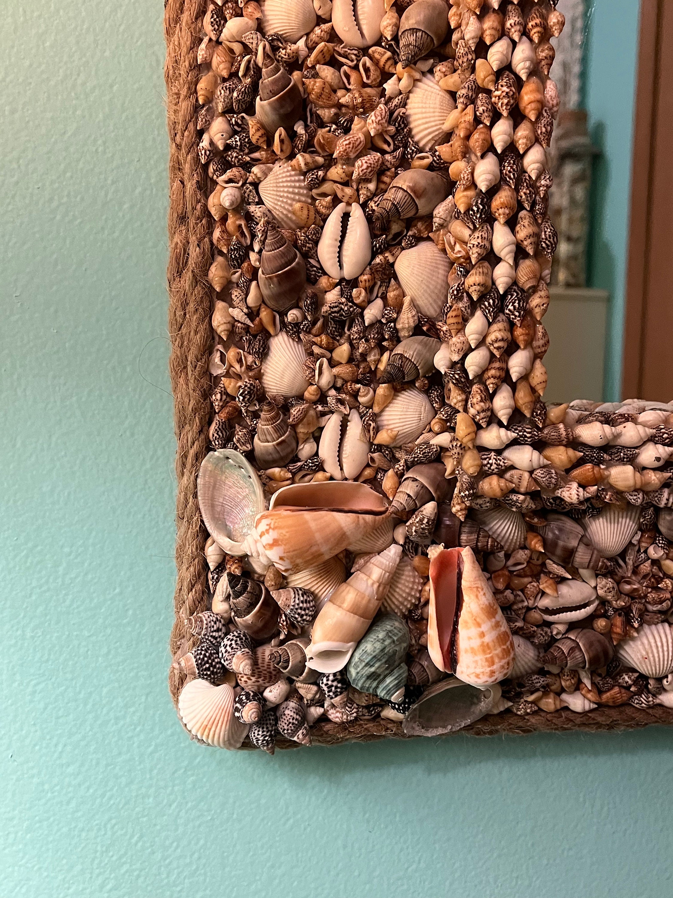 Tiny Seashell Encrusted Large Mirror - Etsy