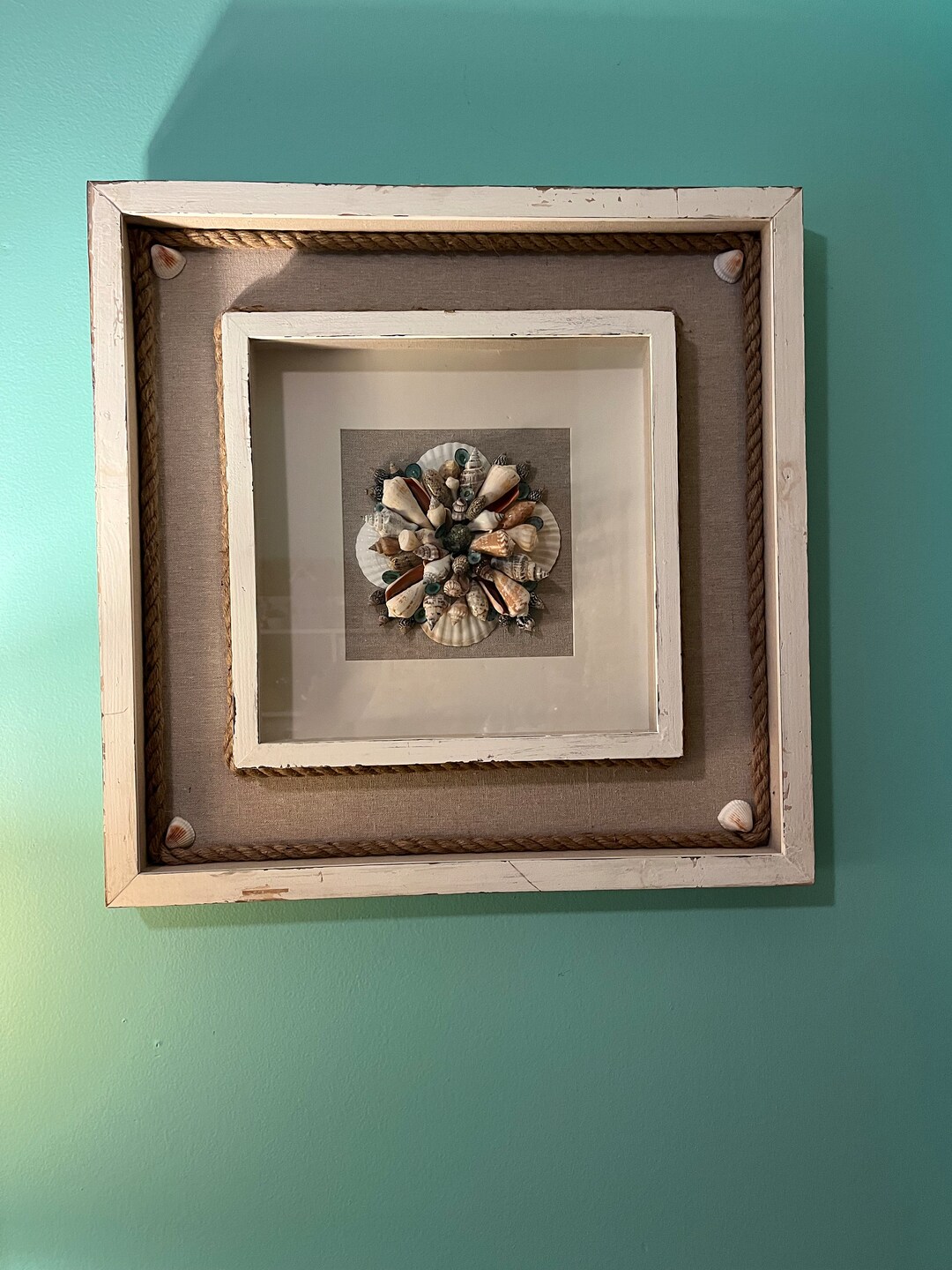 Distressed Open Air Frame With Shadowbox Center - Etsy