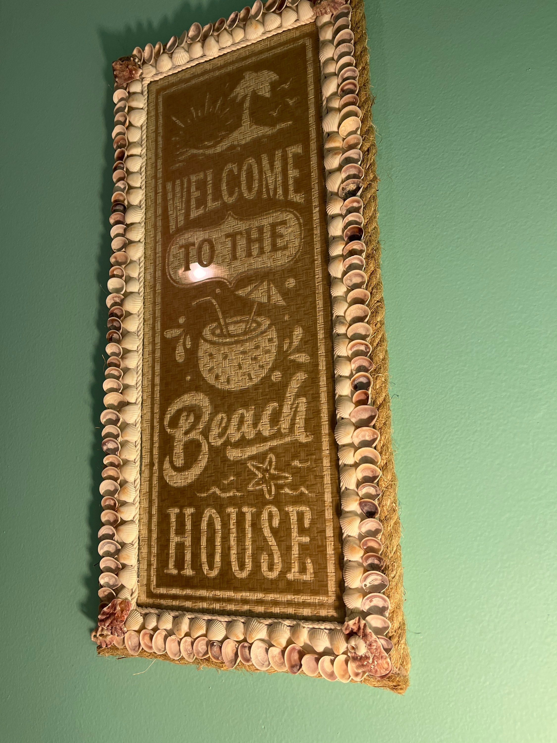 Etched Beach House Welcome Sign #1 Nautical Decor - Etsy