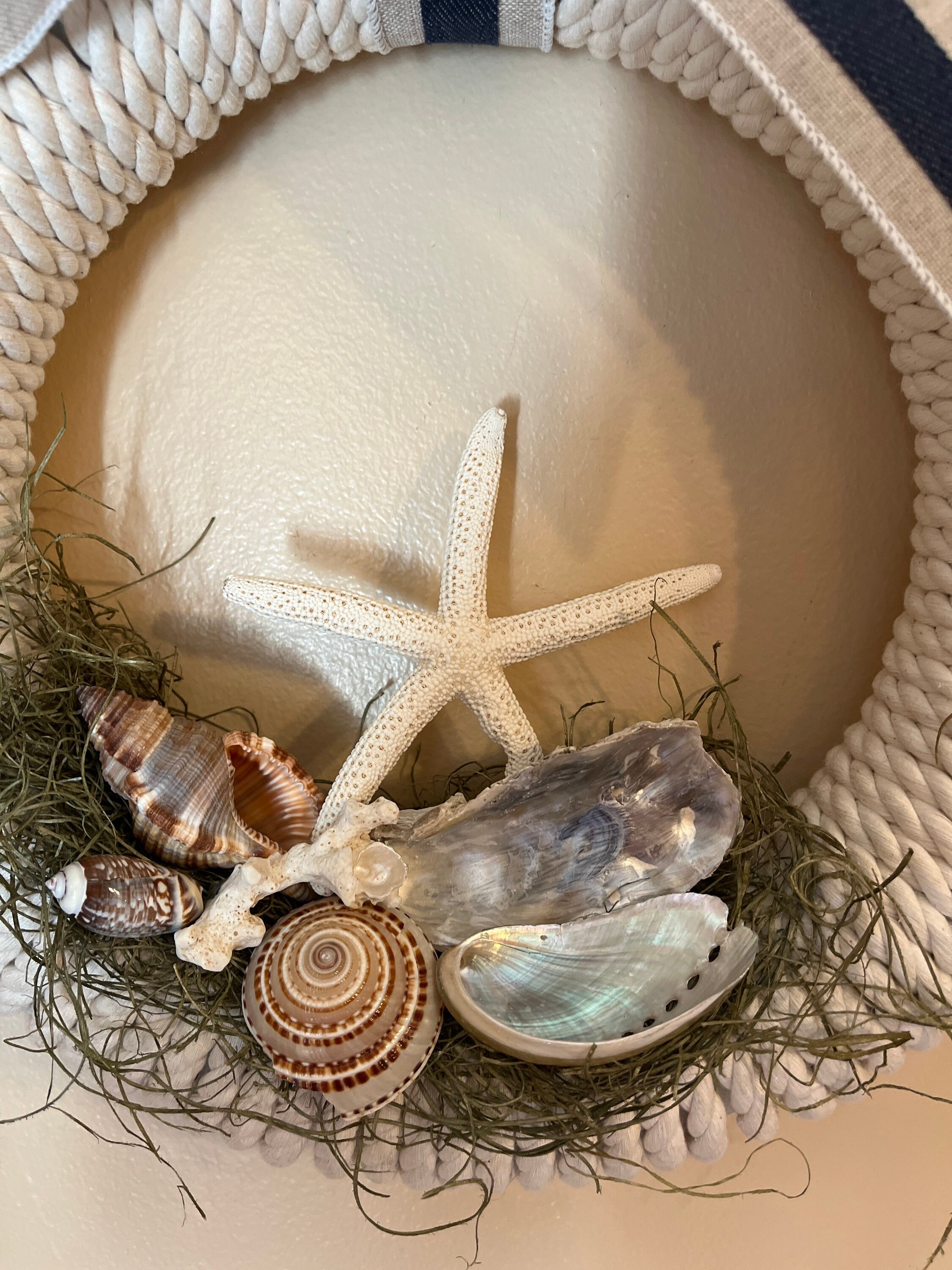 Rope & Shell Medium Nautical Themed Weath - Etsy