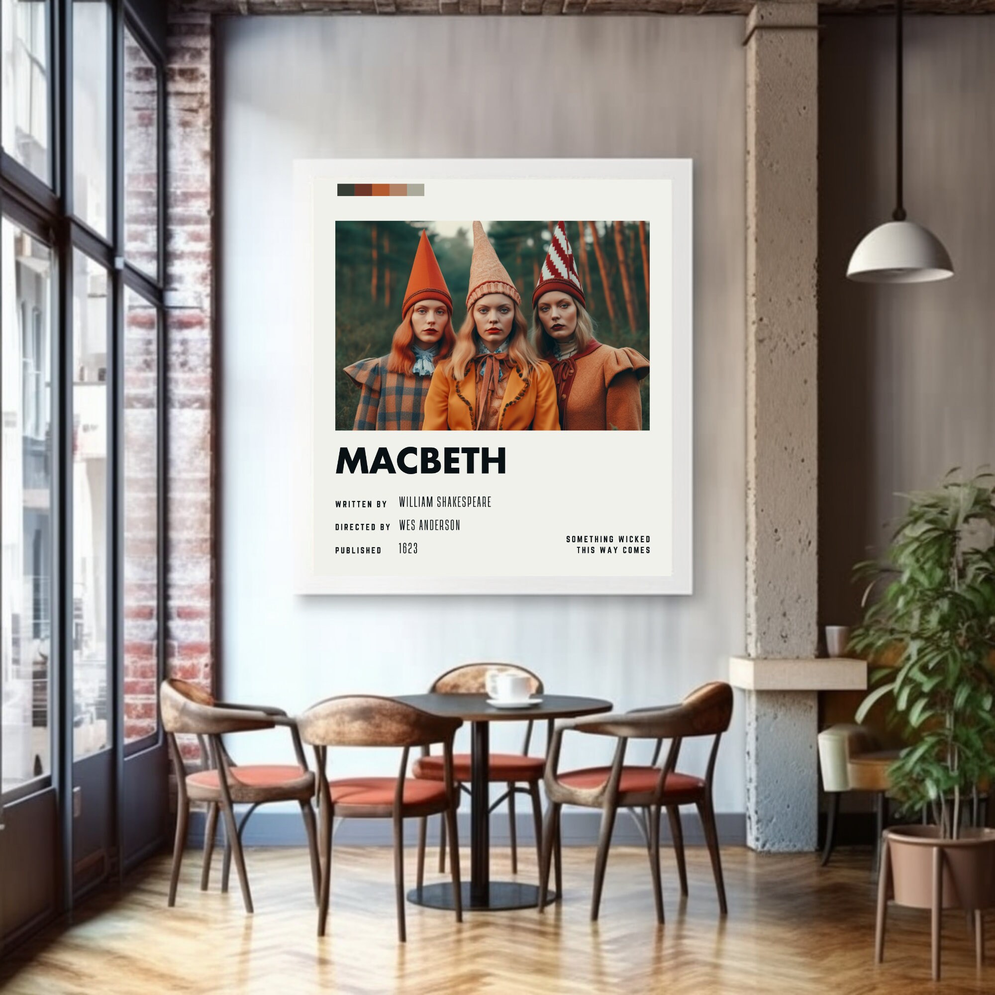Wes Anderson Macbeth Poster Printable Wall Art Witches Movie Poster ...