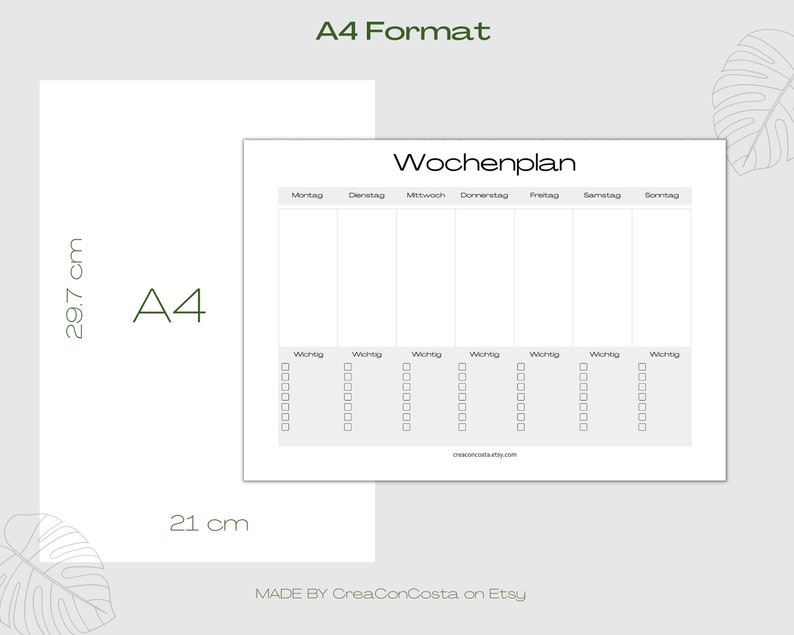 Weekly Planner Template to Print Out or Use Weekly Planner - Etsy