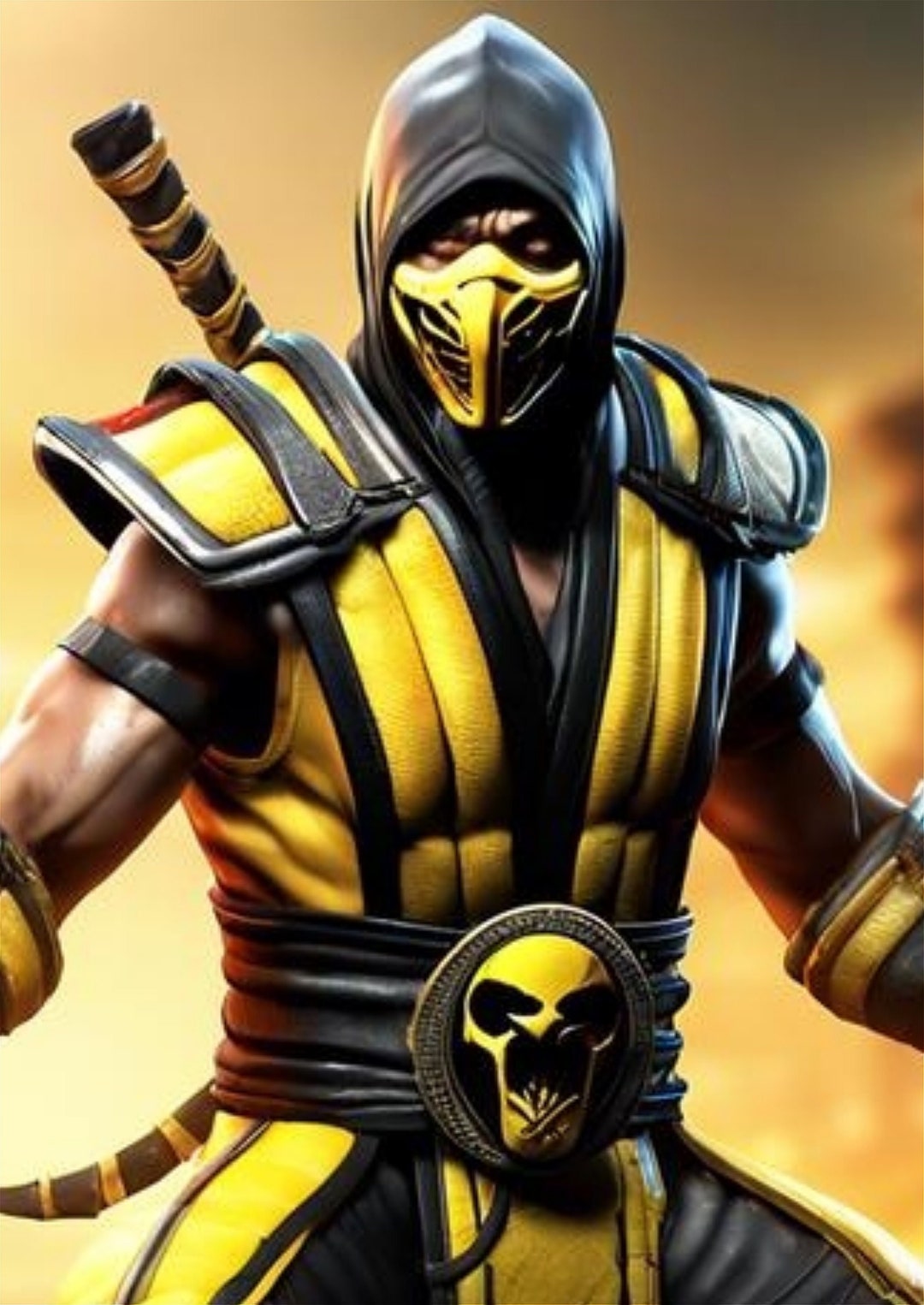Videogame Inspired Scorpion 3D AI Art A4 Print - Etsy