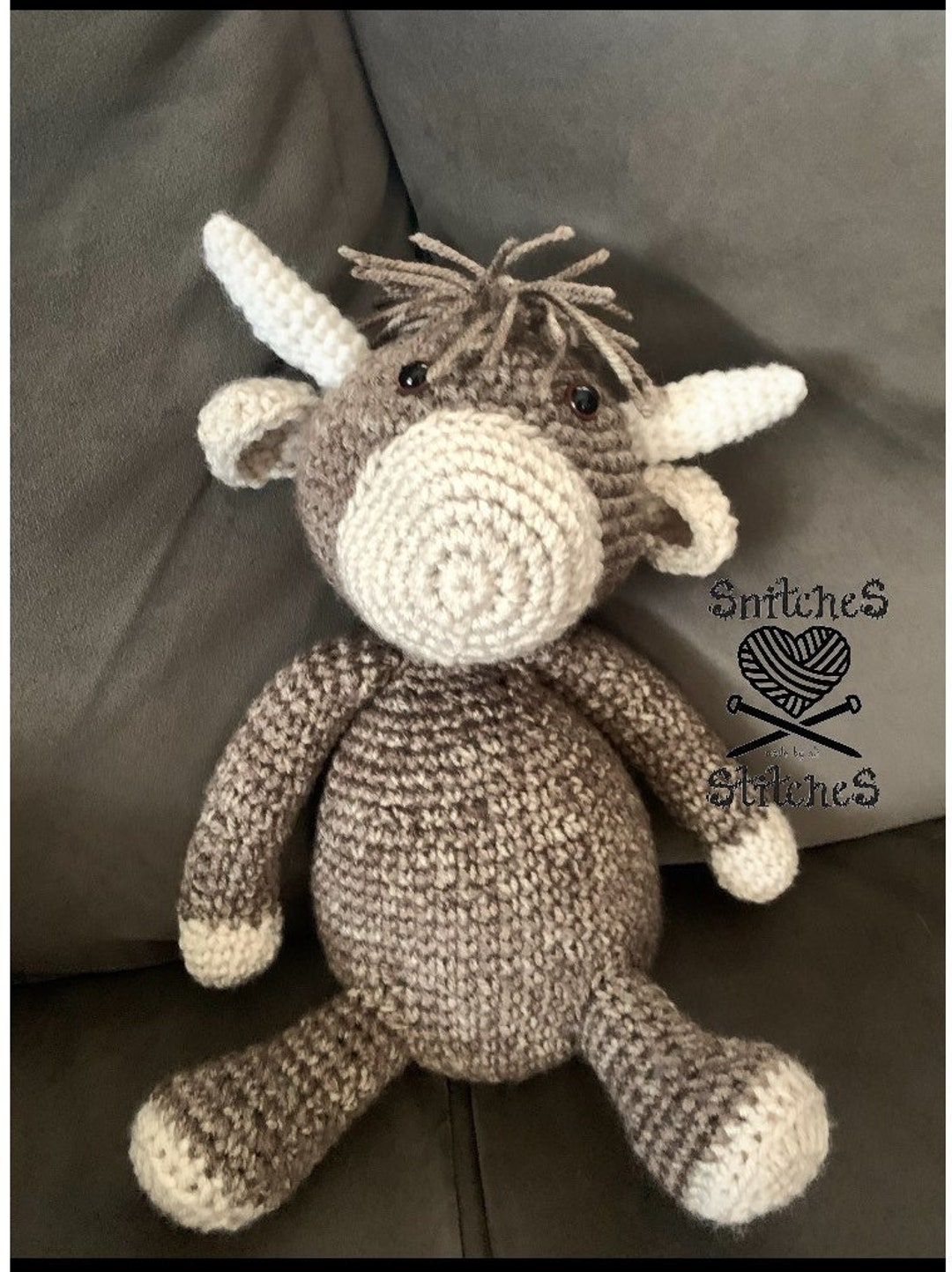 Cuddly Crochet Yak Amigurumi Plushie - Etsy