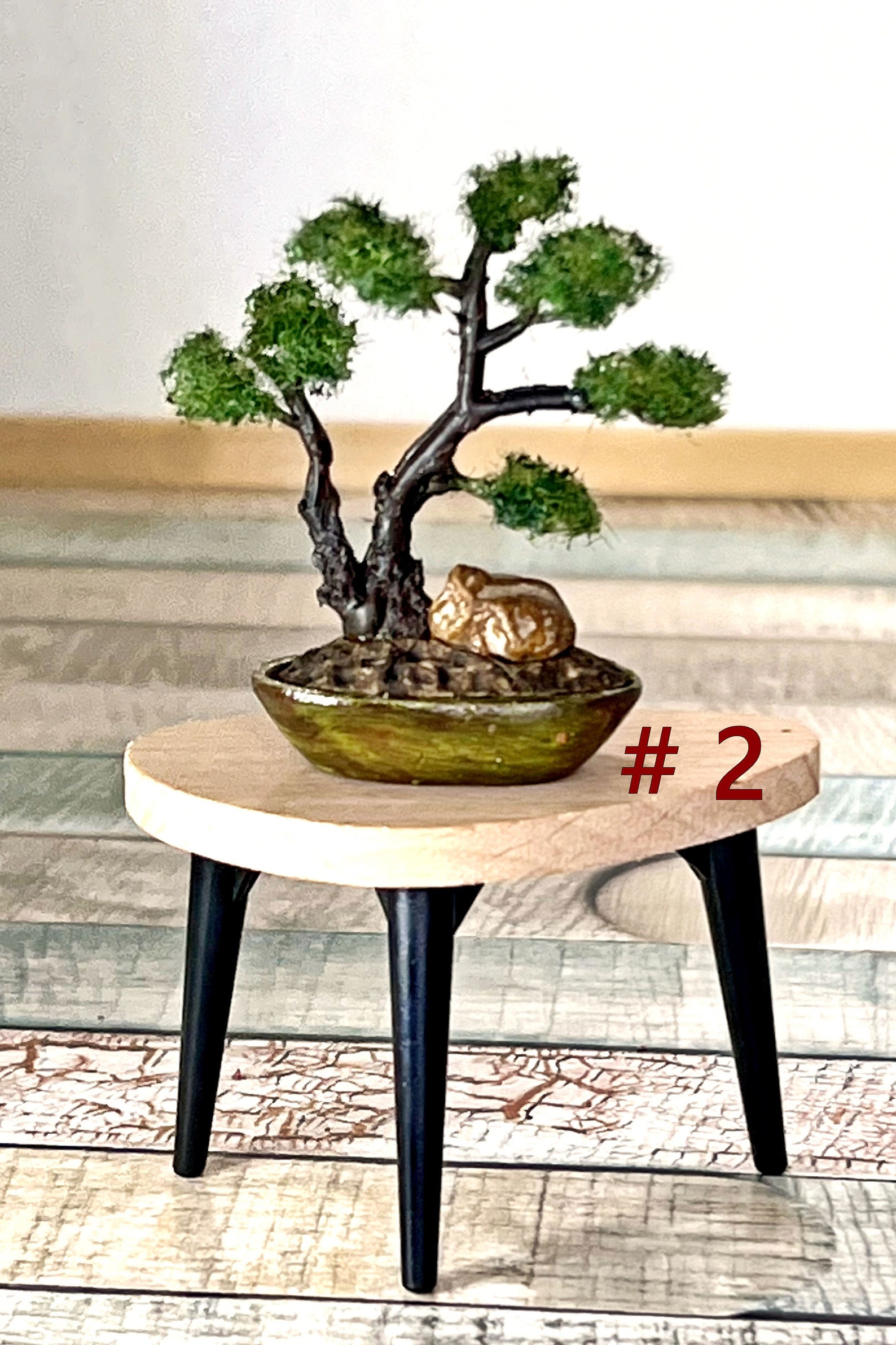 Miniature Bonsai Tree for Dollhouse. Miniature Plants in a Pot - Etsy