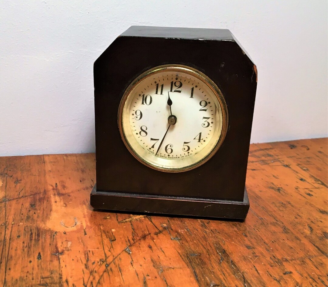 Seth Thomas Table Clock 1920s Antique With Movement 102 No - Etsy