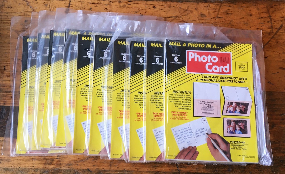 10 Packs of 6 Photocards Each: Turn a Photo or Artwork Into a ...