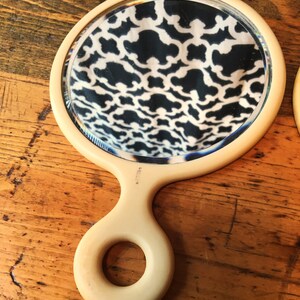 Beveled Hand Mirrors: Loonen French Ivory / Pyralin / Celluloid Circa ...