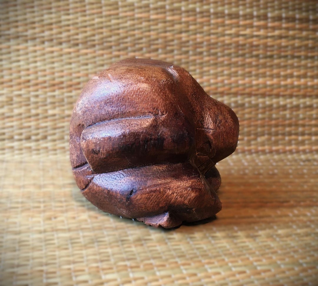 Weeping Buddha Wooden Carving - Etsy
