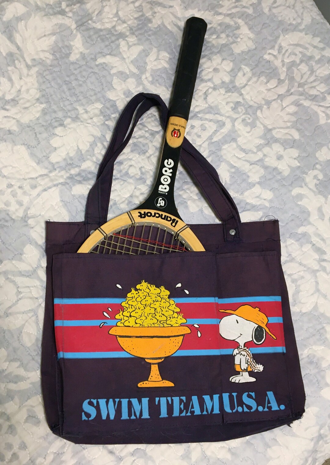 Vintage Snoopy & Woodstock peanuts 1960s Swim Team - Etsy