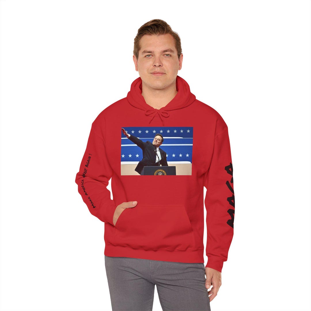 Elon Musk MAGA Sweatshirt Pro-trump Hoodie Patriotic Make America Great ...