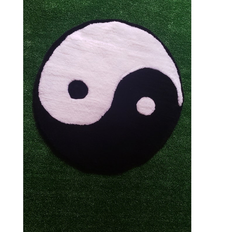 TUFTED Yin Yang Rug Custom Rug, Area Rug, Living Room Circular Rug - Etsy