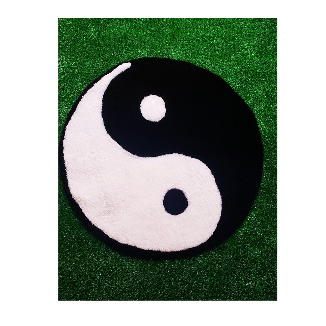 TUFTED Yin Yang Rug | Custom Rug, Area Rug, Living Room | Circular Rug ...