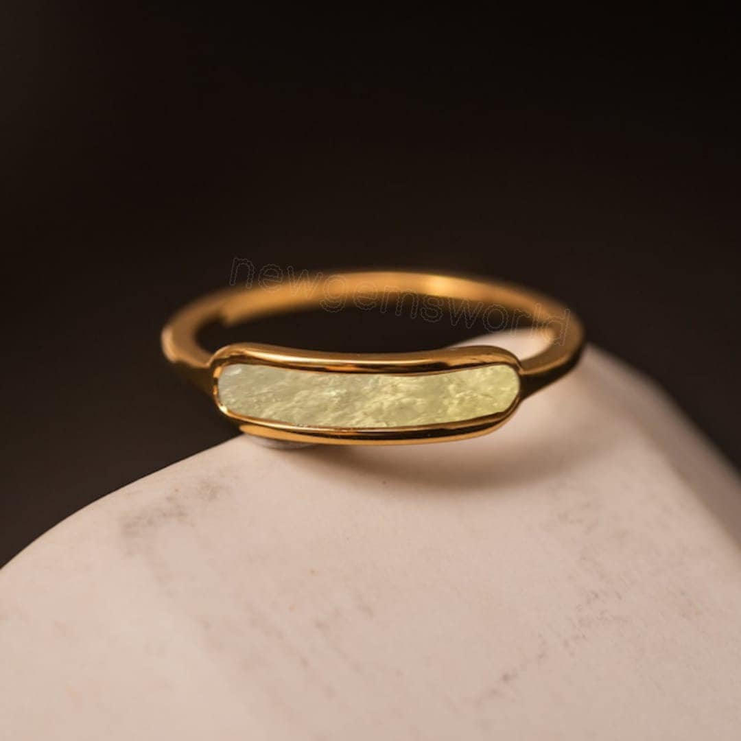 Libyan Desert Glass Ring, Authentic Libyan Desert Glass, Genuine Libyan ...