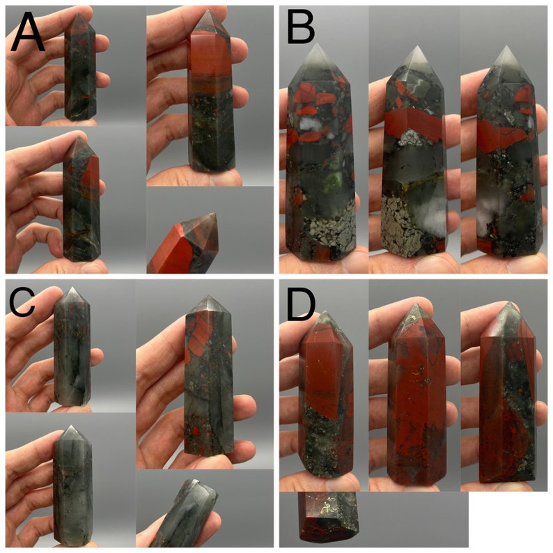 Bloodstone Tower YOU PICK 3 Inch African Bloodstone Point - Etsy