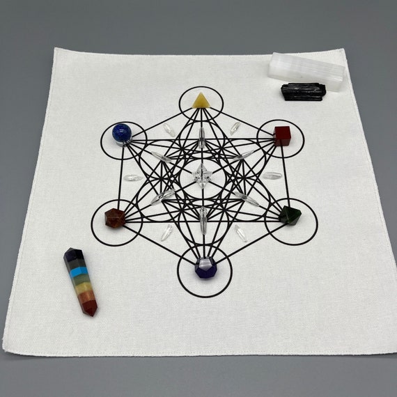 Merkaba Activation Crystal Grid Kit 7-chakra Platonic Solids - Etsy