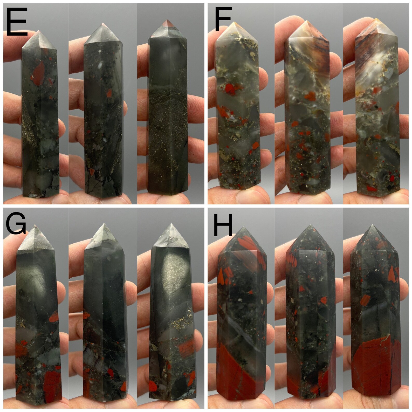 Bloodstone Tower YOU PICK 3 Inch African Bloodstone Point - Etsy