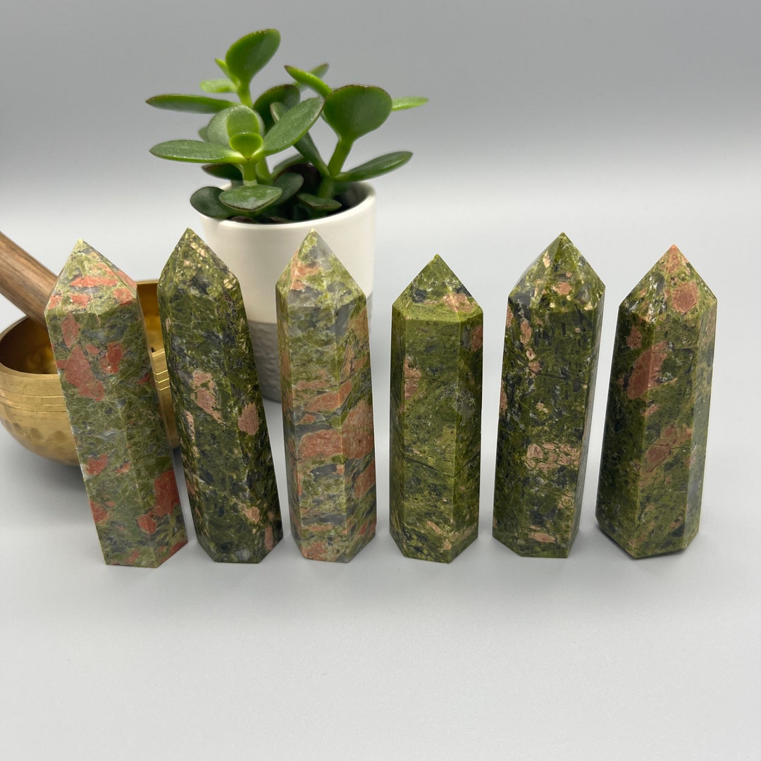 Unakite Tower YOU PICK 3 Inch to 4 Inch Unakite Jasper Point - Etsy
