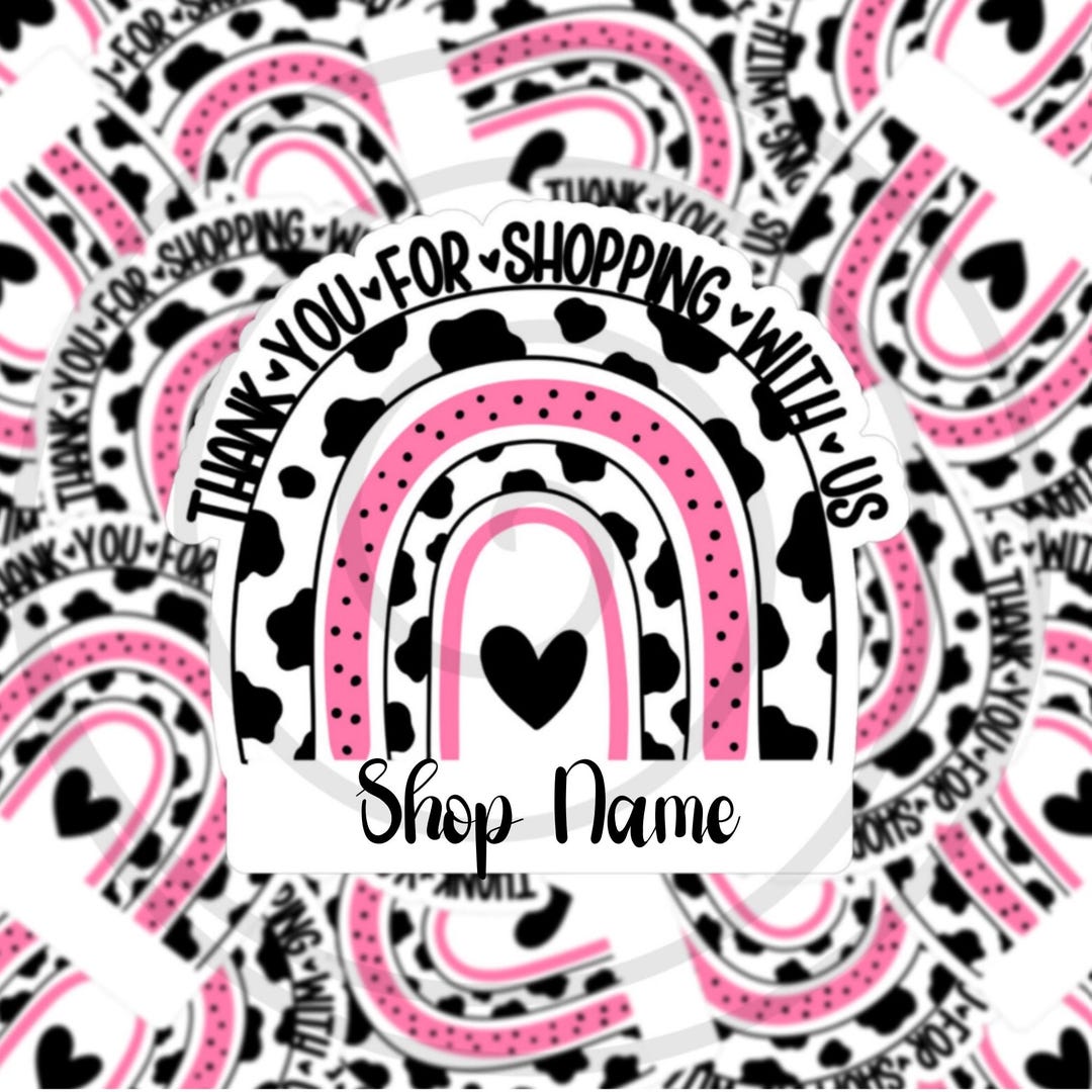 PNG Sticker Download, Thank You for Shopping W Us, Small Business ...