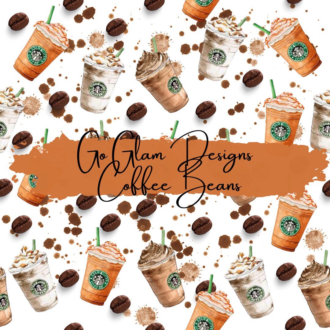 Seamless Pattern Starbucks Coffee 2 Repeat Pattern Digital - Etsy