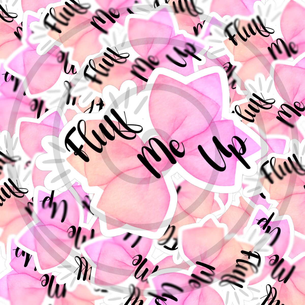 PNG Sticker Download, Fluff Me up Sticker Template, Small Business ...