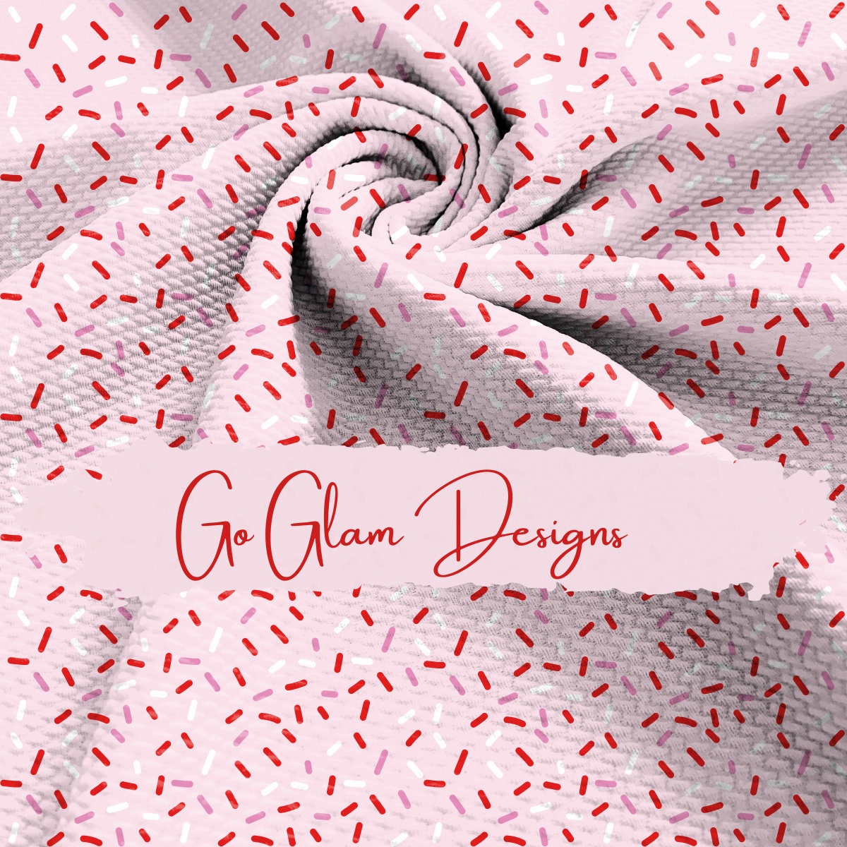 Strawberry Sprinkles Seamless Pattern, Repeat Pattern, Digital Download ...