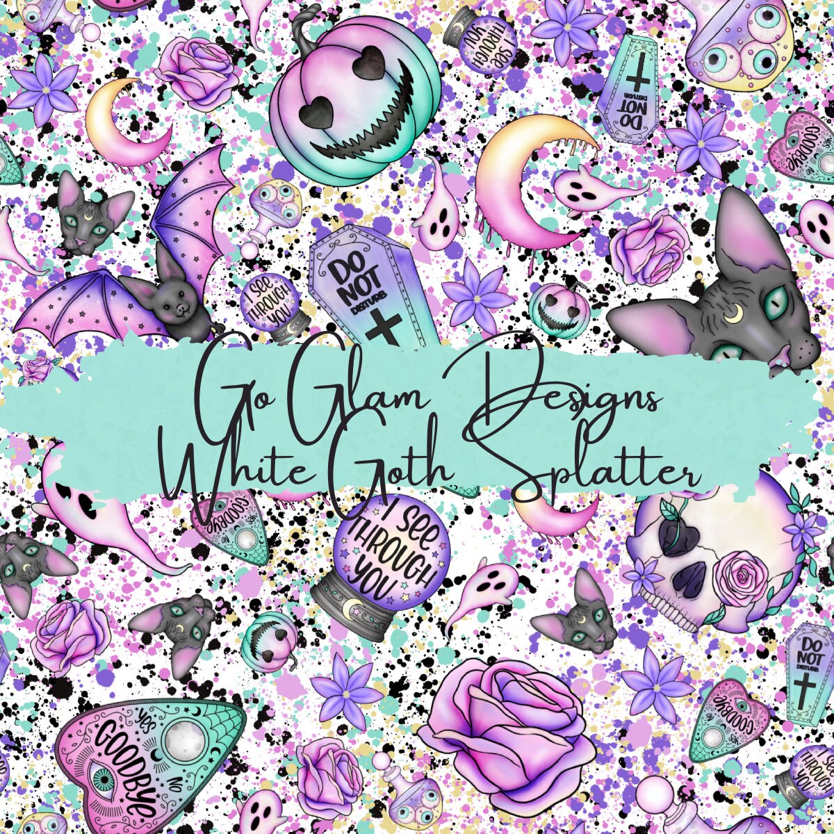 Pastel Goth Pattern Tumblr