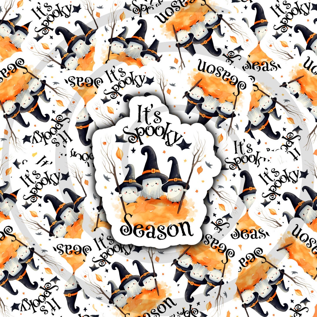 PNG Sticker Download, It's Spooky Season Sticker Template, Small ...