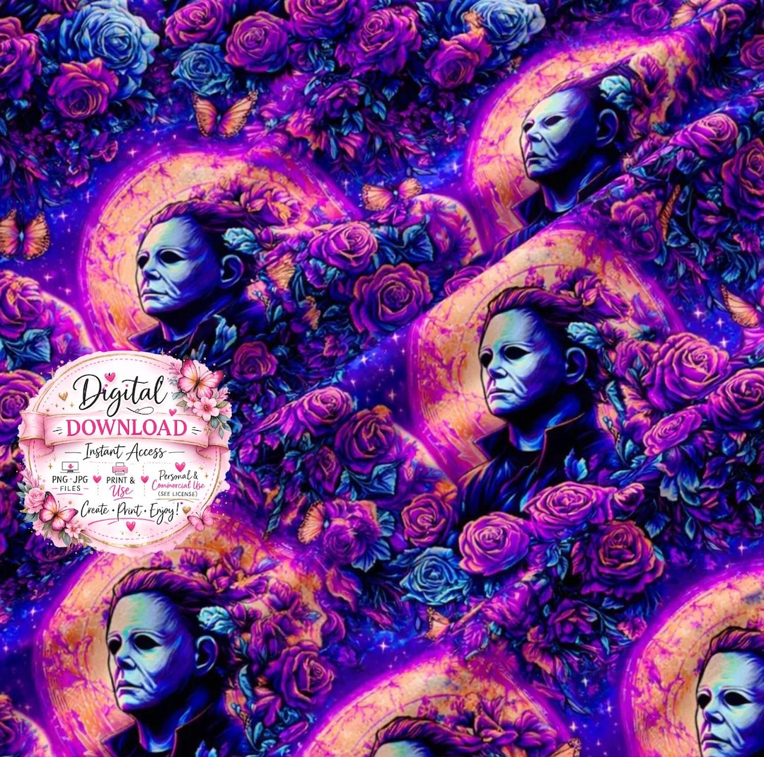 The Slasher Seamless Pattern, Repeat Pattern, Digital Download ...