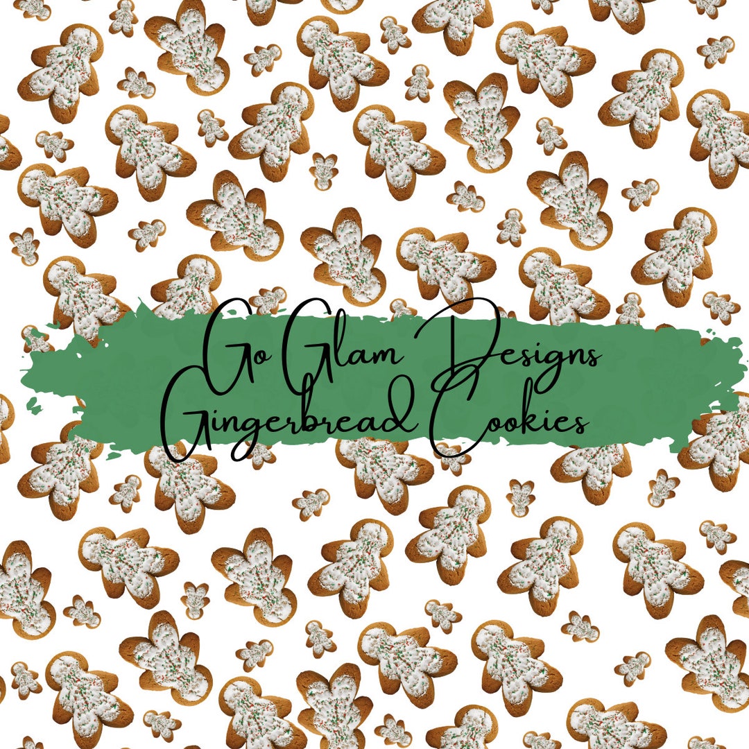 Gingerbread Cookies Seamless, Repeat Pattern, Digital Download, Digital ...