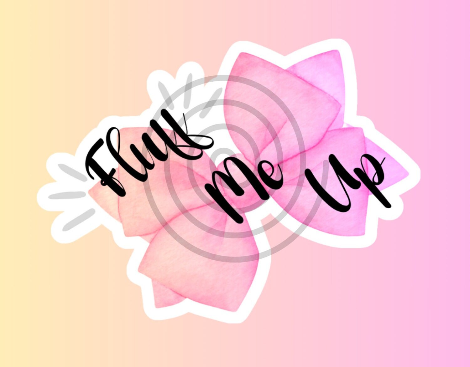 PNG Sticker Download, Fluff Me up Sticker Template, Small Business ...