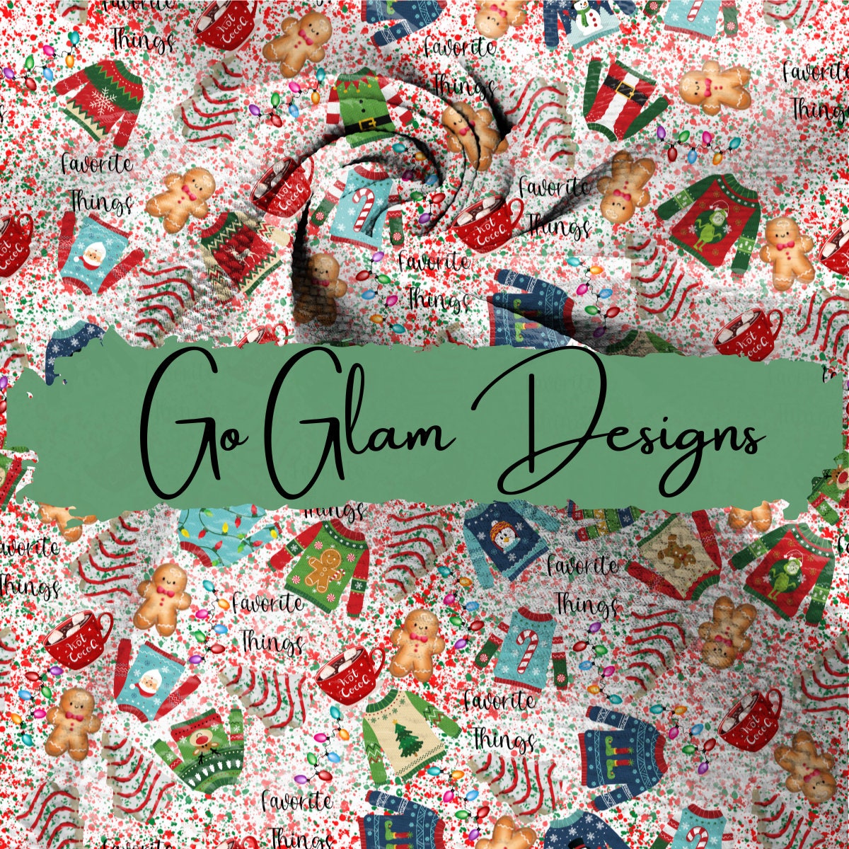 Seamless Pattern Favorite Things Splatter Repeat Pattern - Etsy