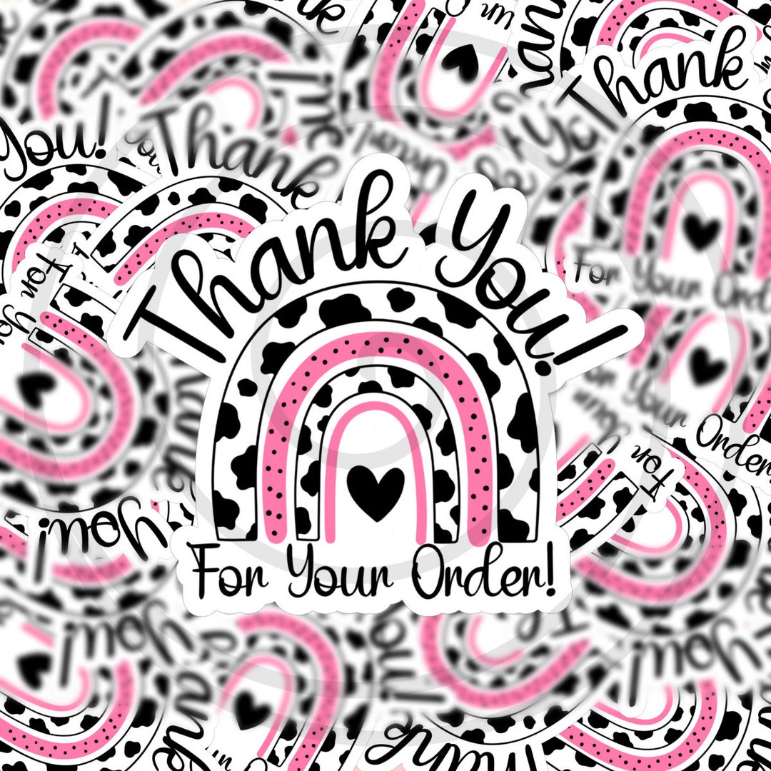PNG Sticker Download, Thank You for Your Order, Small Business Sticker ...