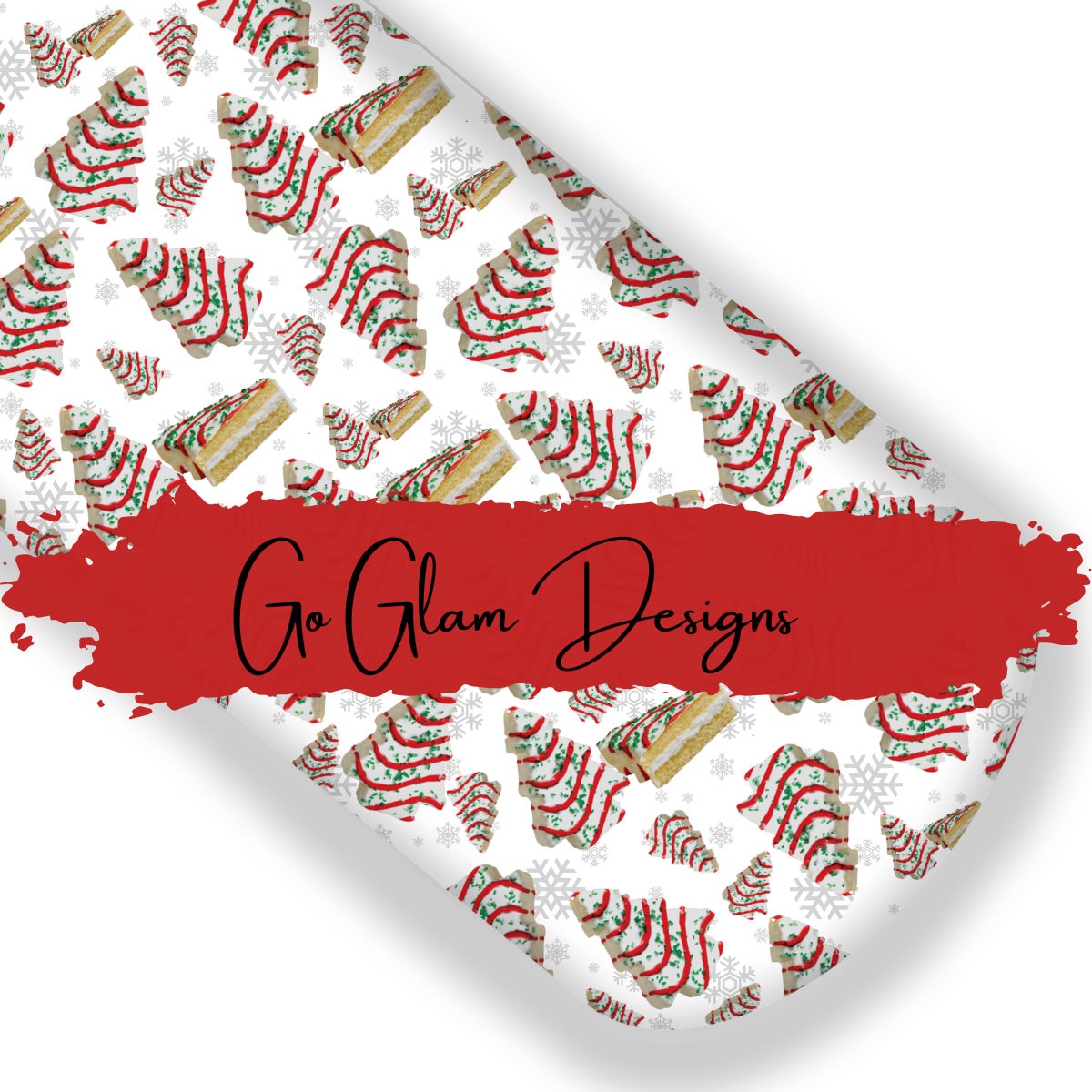 Christmas Tree Cakes Seamless Pattern, Repeat Pattern, Digital Download ...