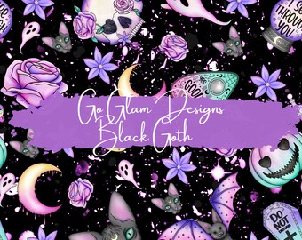 Goth Seamless Pattern - Etsy