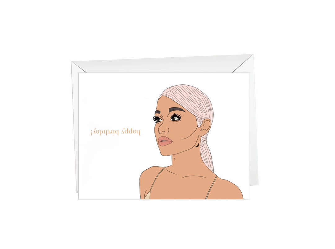 Ariana Grande, Grande Birthday, Greeting Card - Etsy