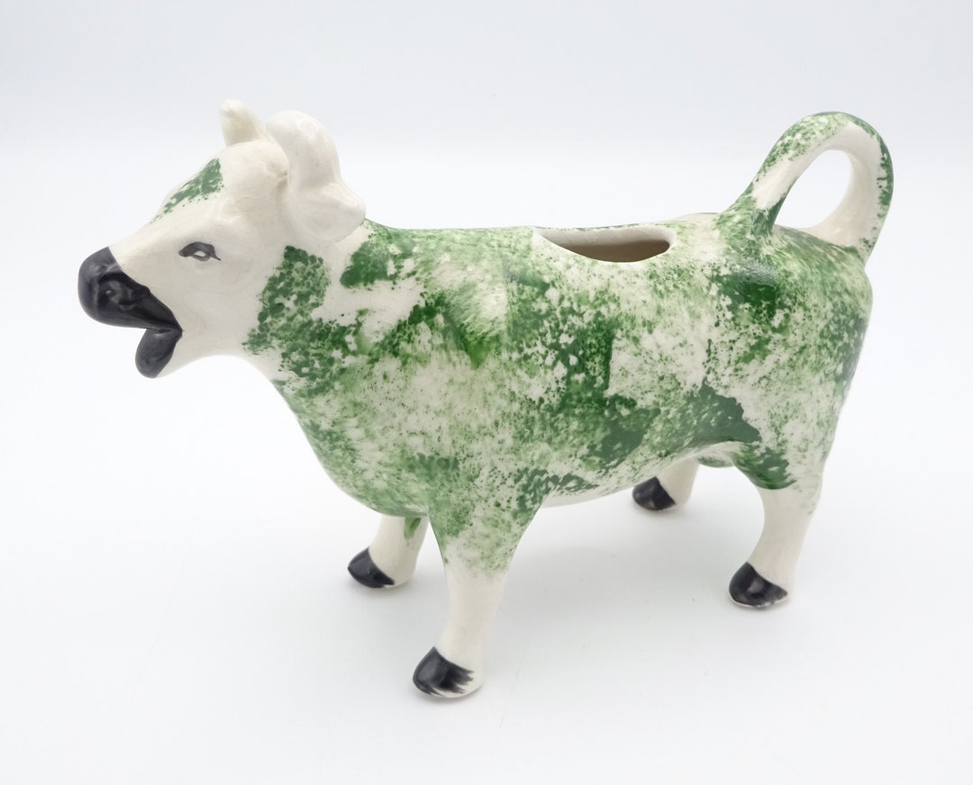 Antique Staffordshire Ware England Sponge Ware Cow Creamer Jug - Etsy
