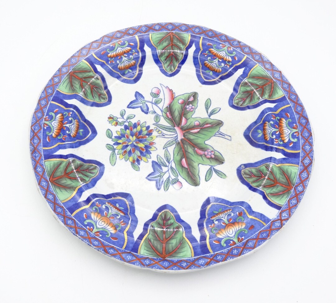 Antique Spode New Stone 3876 Dinner Plate Early 19th Century - Etsy