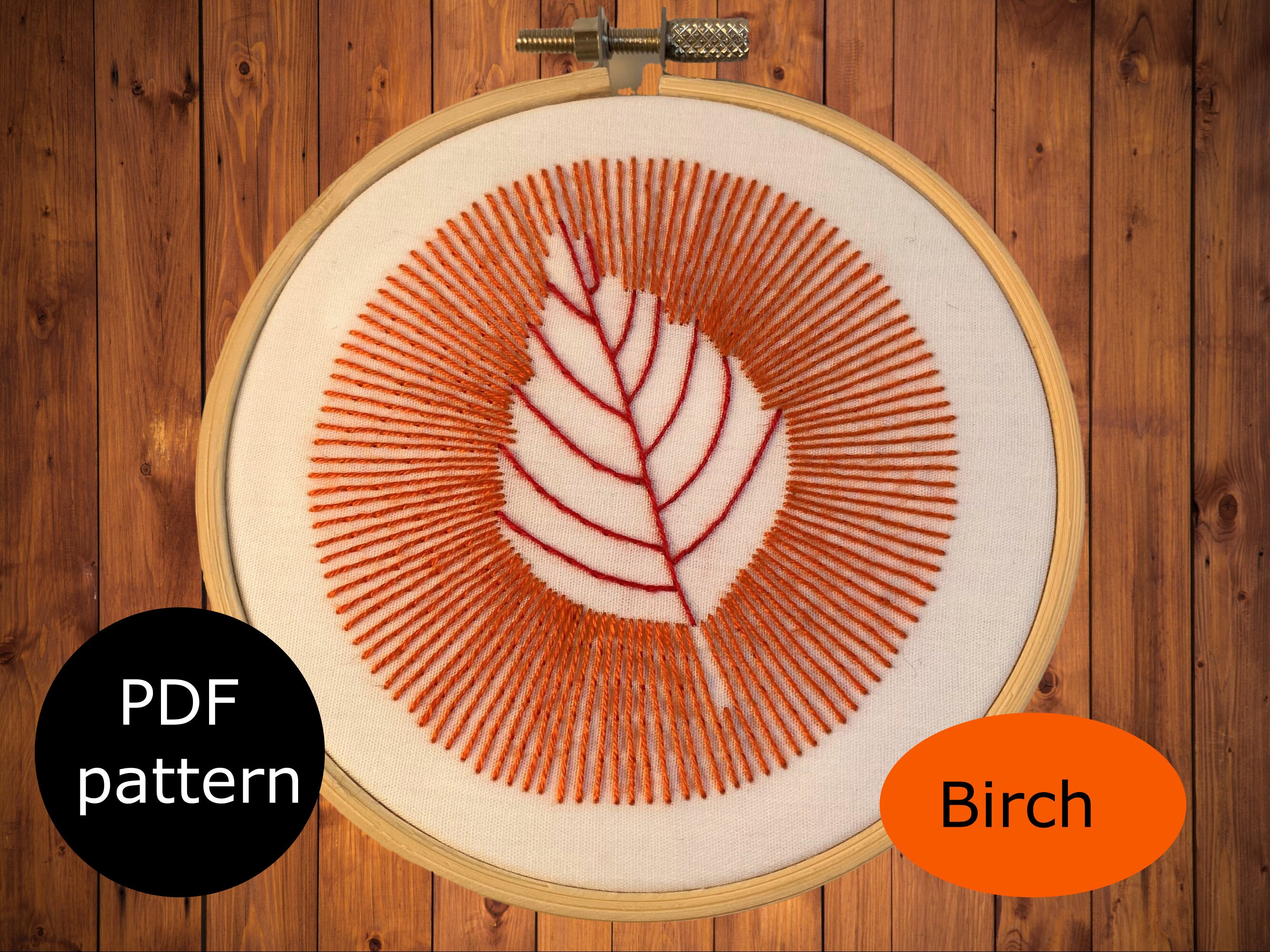 Fall/autumn Leaves Embroidery Pattern Digital PDF Pattern for - Etsy UK
