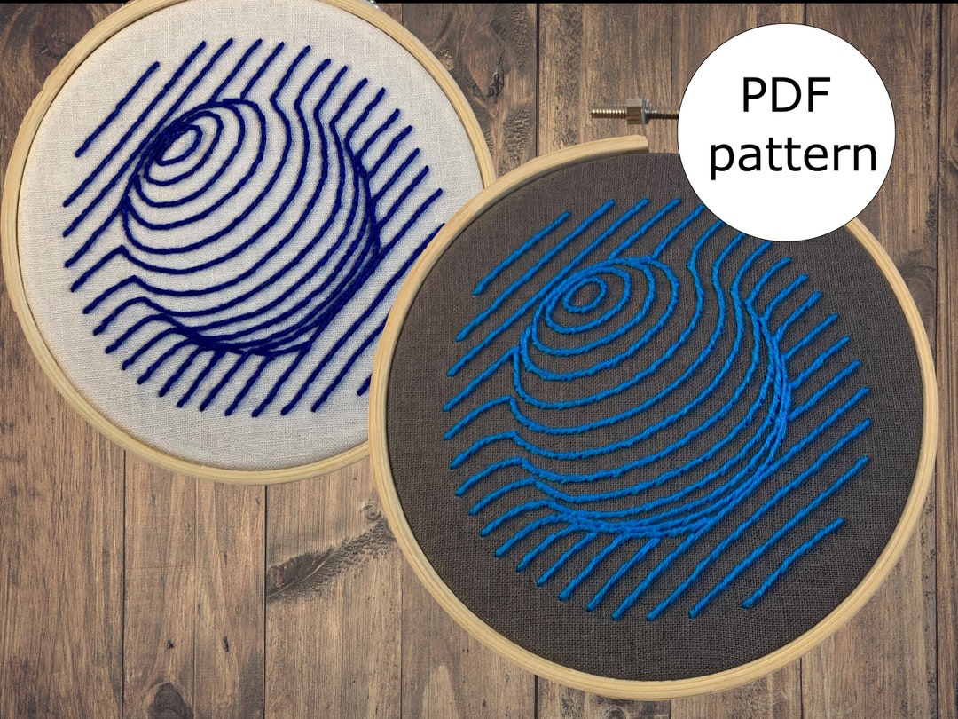 Optical Illusion 3D Ball Embroidery Pattern, Digital PDF Pattern for ...