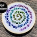 Textured Spiral With Color Gradient | Digital PDF Pattern for Hand ...