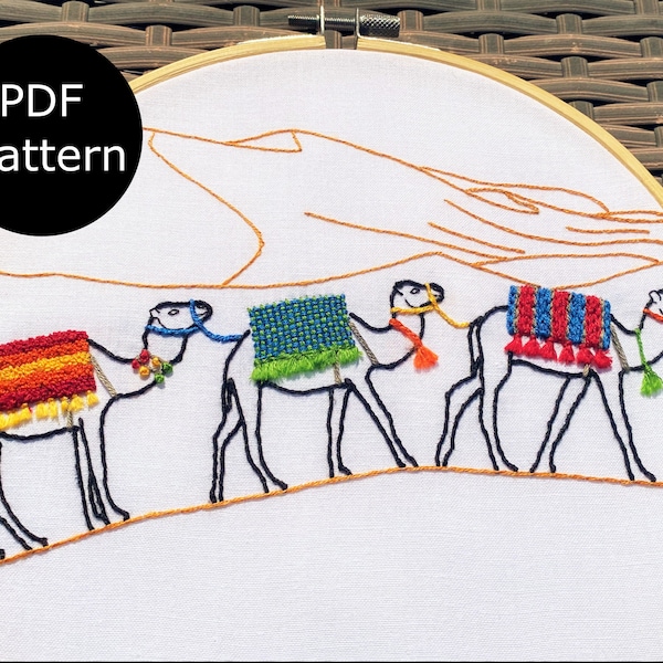 Desert Embroidery Kit - Etsy