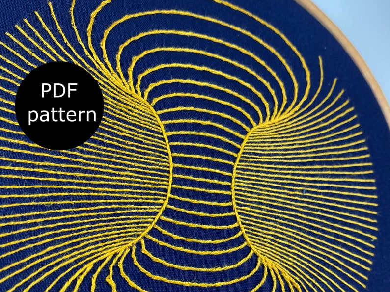 Optical Illusion 3D Funnel Embroidery Pattern Digital PDF - Etsy