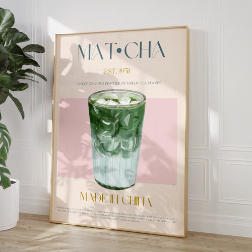 Matcha Poster Exhibition Poster China Tea Retro Print - Etsy