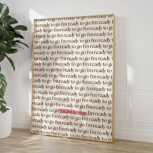 Typography Wall Print Aesthetic Wall Art Digital Download - Etsy