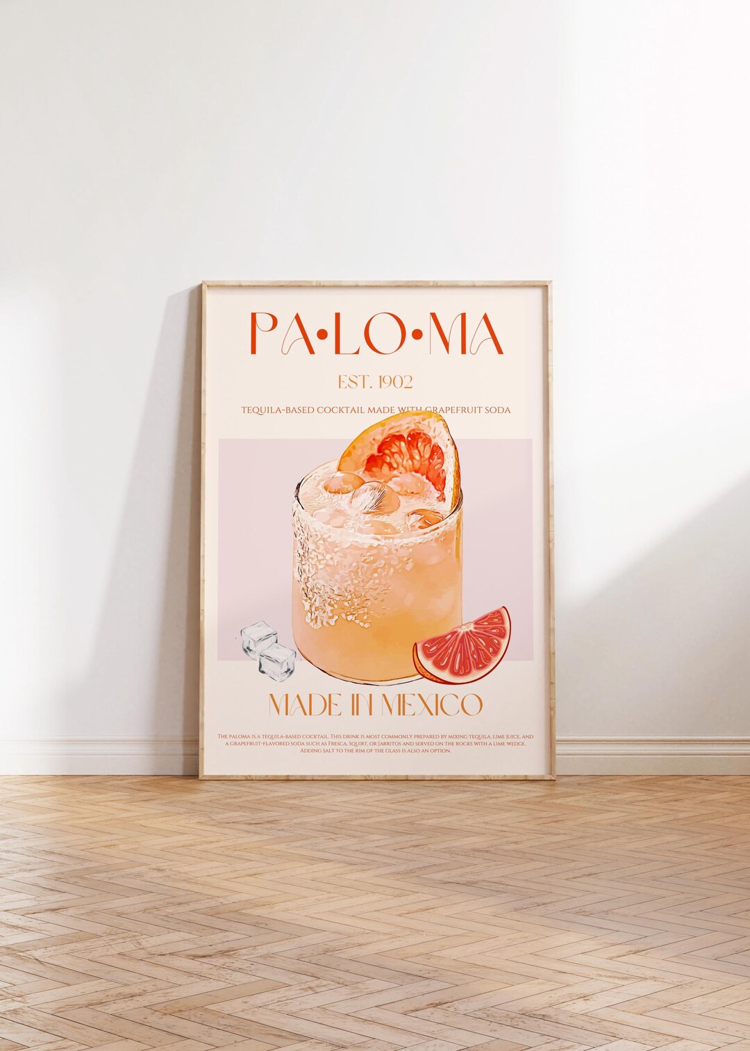 Paloma Print, PHYSICAL PRINT, Mid Century Modern, Exhibition Poster ...