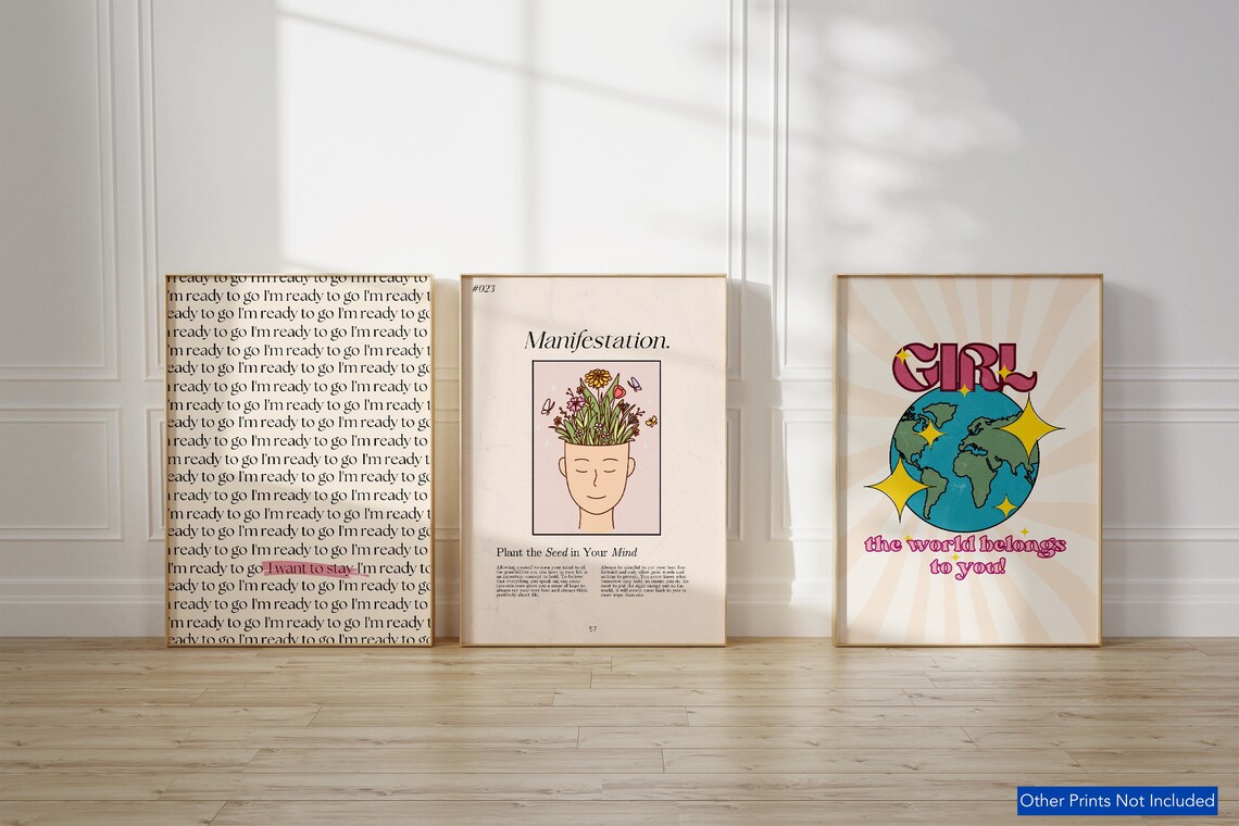 Typography Wall Print Aesthetic Wall Art Digital Download - Etsy